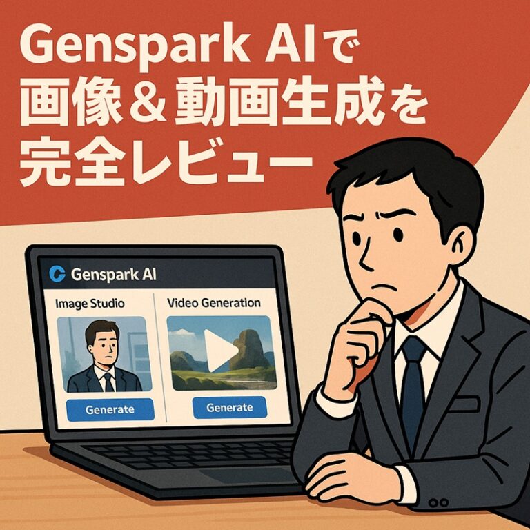 実例付き｜Genspark AI画像＆動画生成完全レビュー徹底解
